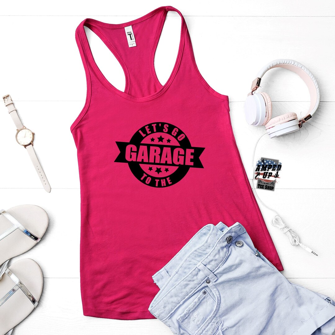 Let's Go To The Garage Womens Tank Top - Etsy Nederland