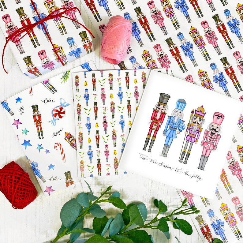 Nutcracker Luxury Wrapping Paper Gift Wrap - Etsy UK