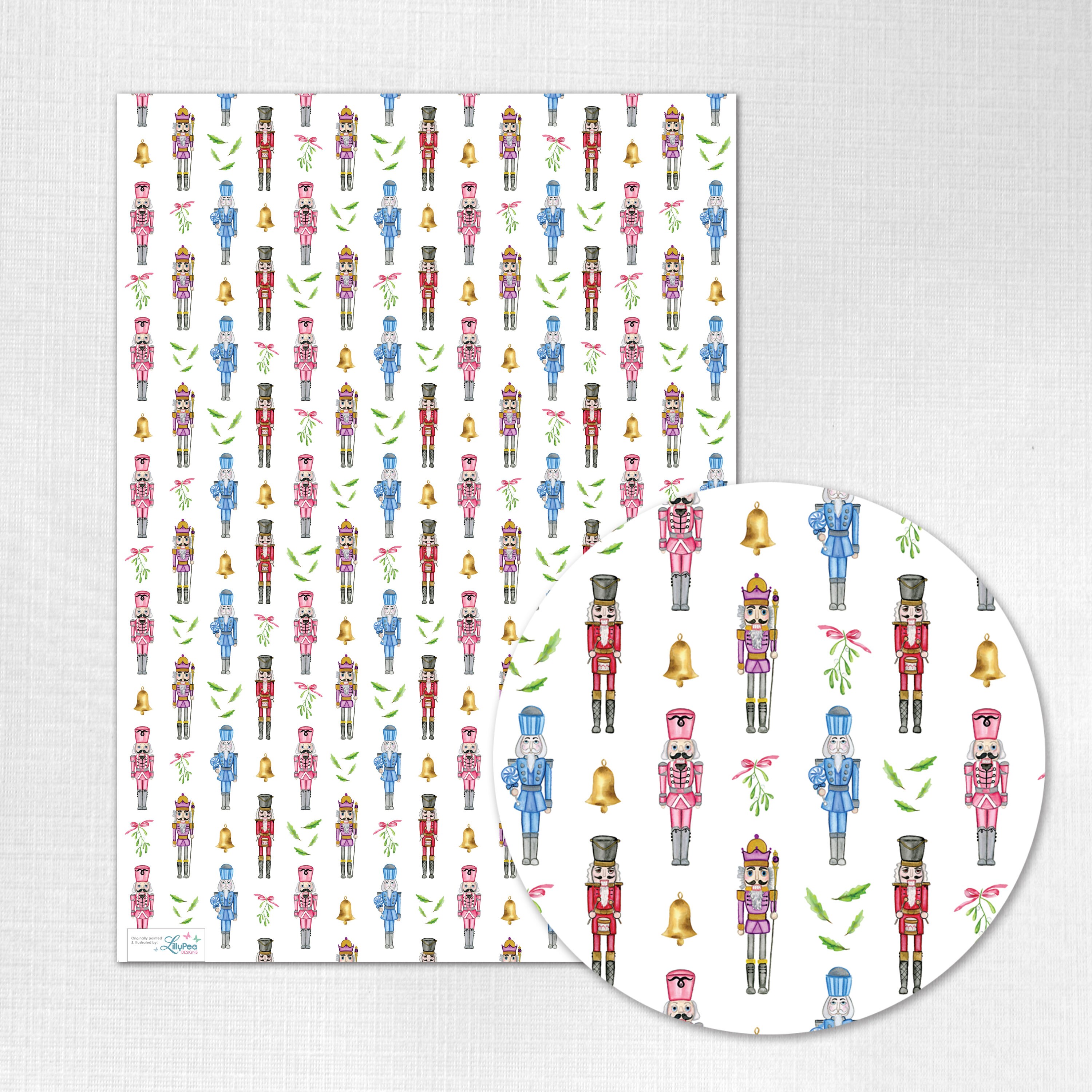 Nutcracker Luxury Wrapping Paper Gift Wrap | Etsy