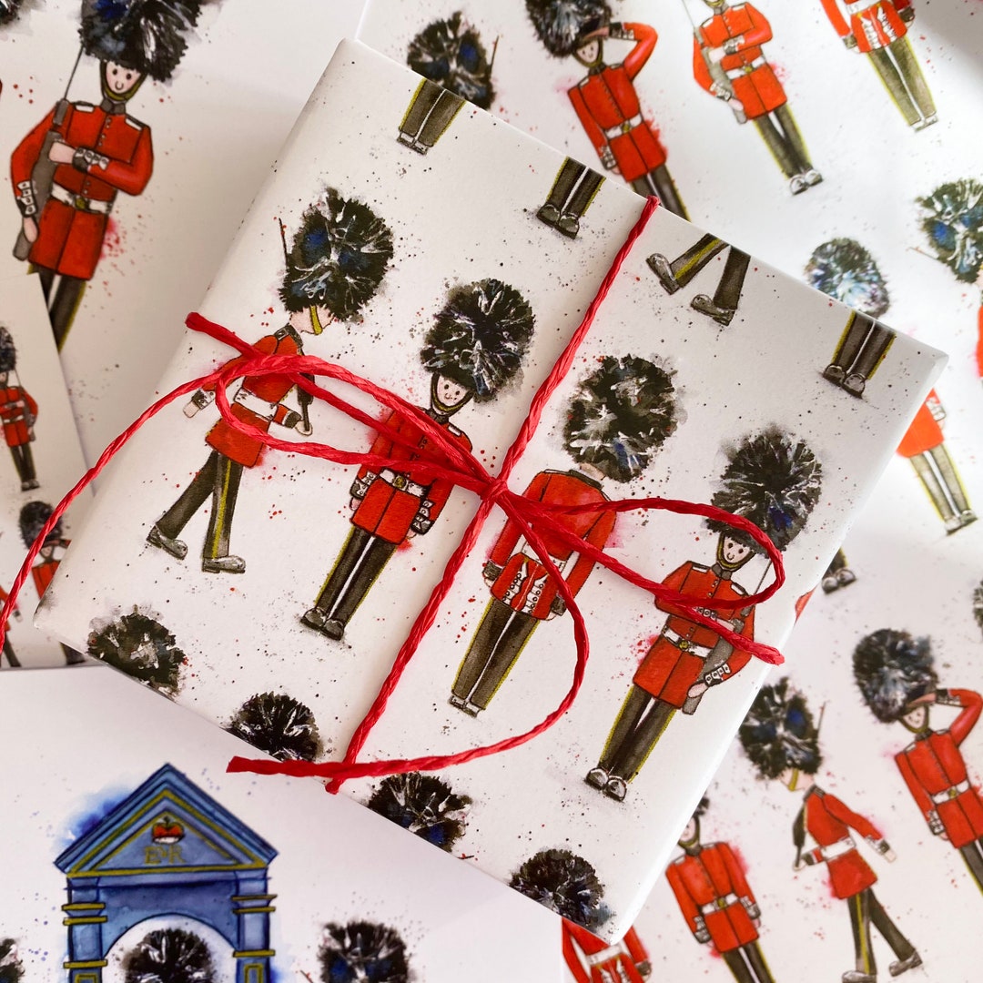 Kings's Guard Luxury Coronation Wrapping Paper, Gift Wrap - Etsy