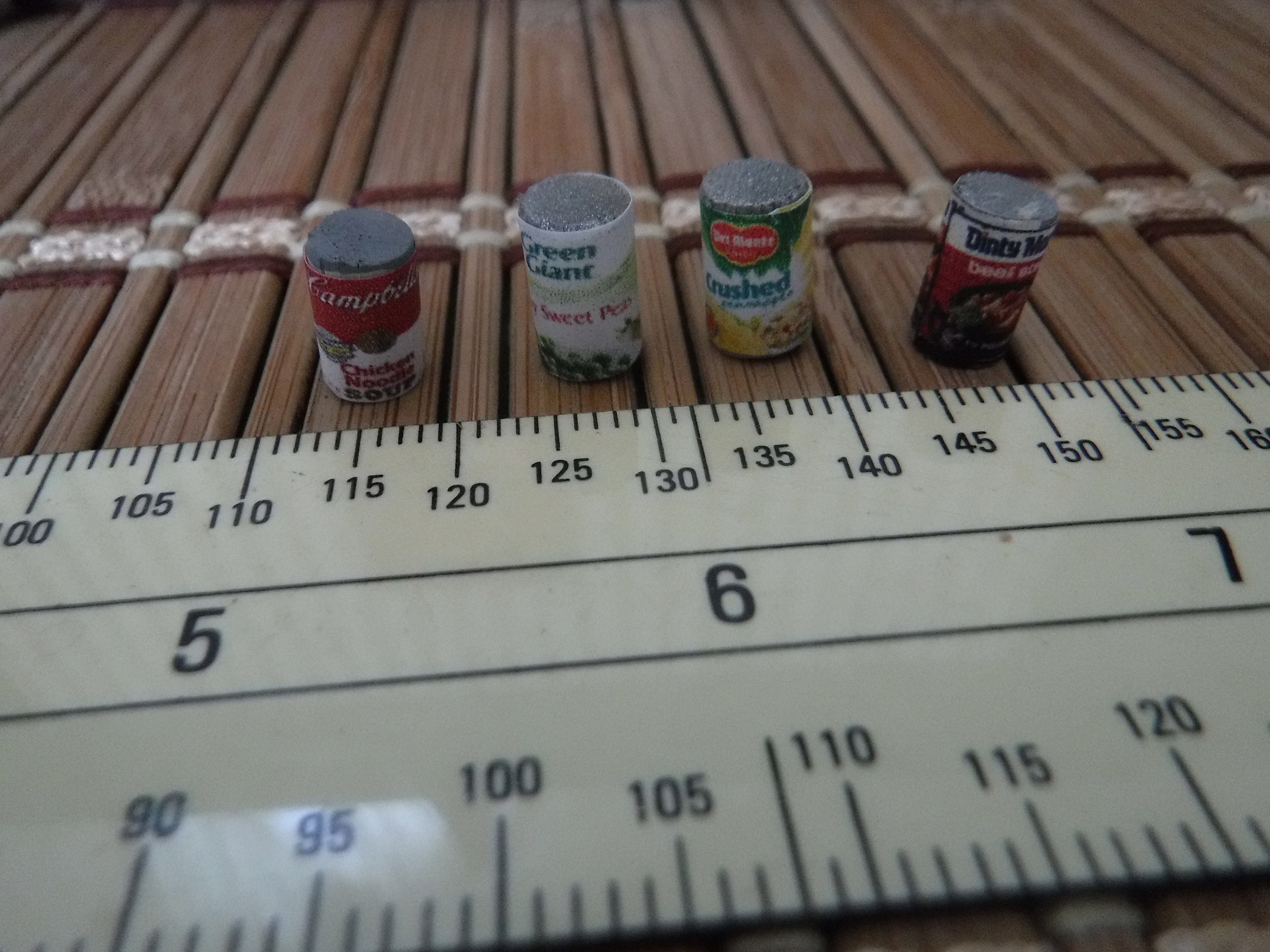 All Hand Made 1:12 Scale 16 Pieces Canned Goods Modern Current ...