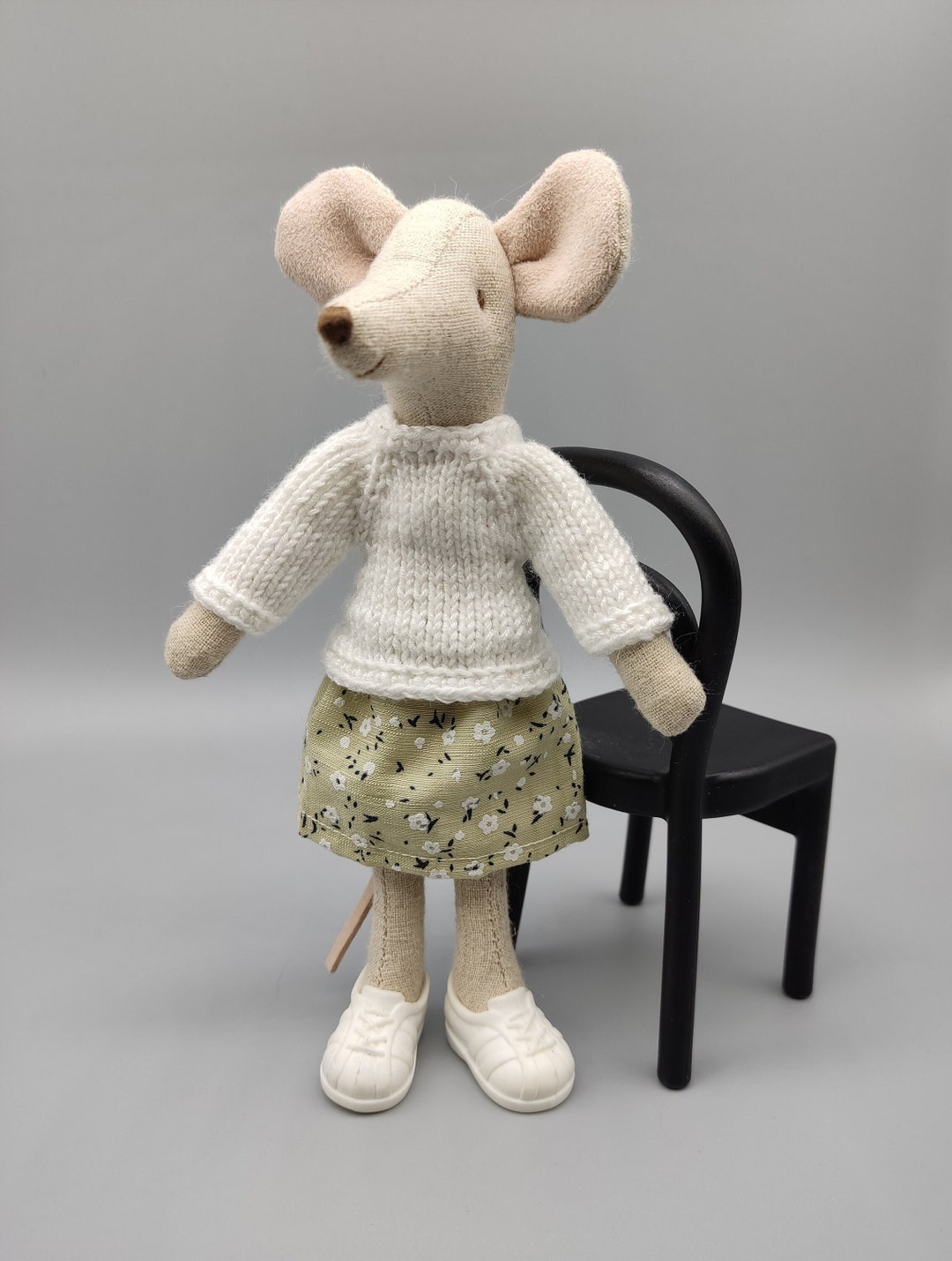 Mouse Clothes for Maileg Mum 6 15cm Dollhouse Mice, for Stuffed Animal ...