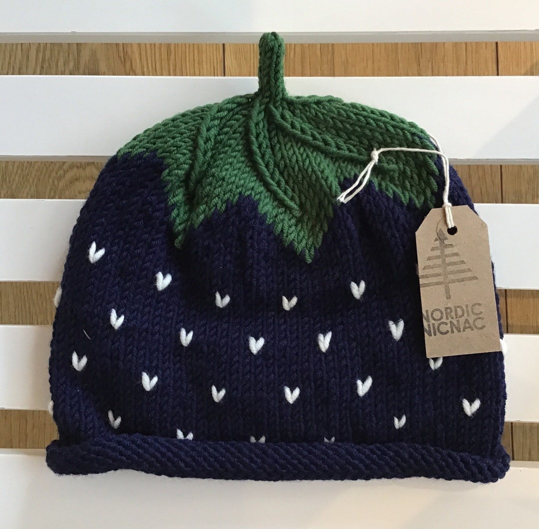 Navy Blue Adult Size Berry Hat - Etsy
