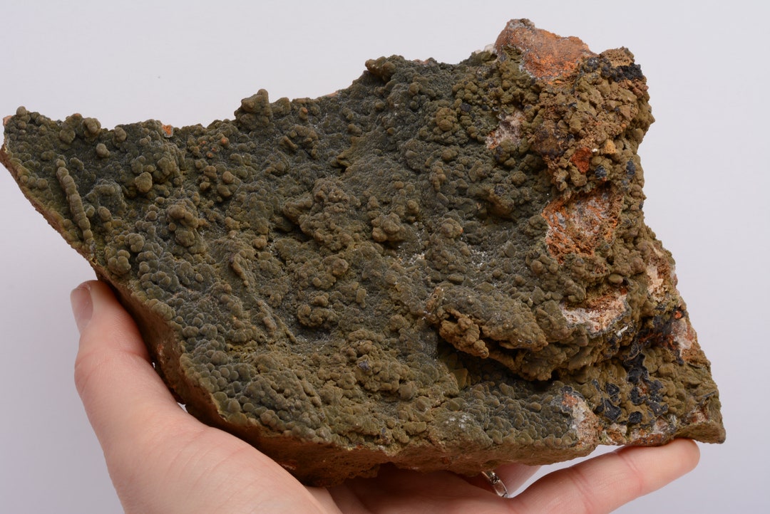 MotTRAMITE raro con LIMONITE Botryoidal Rough Mineral Crystal - Etsy España