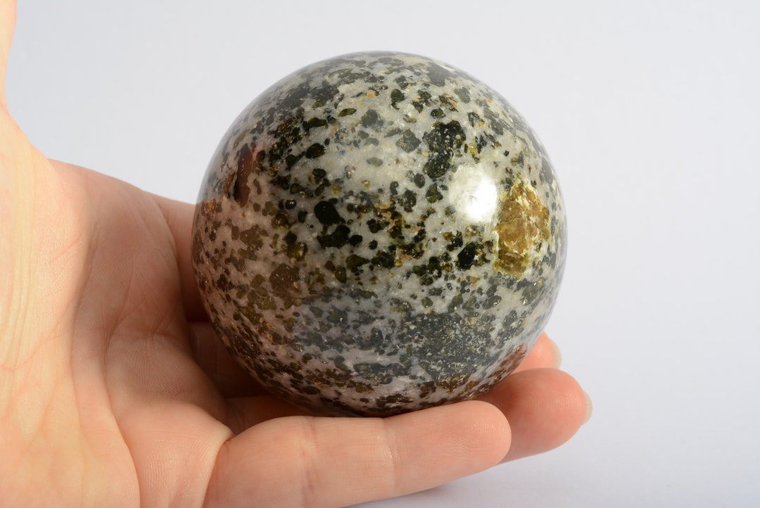 Rare SCOTTISH IONA MARBLE Ball Sphere Carving Crystal Mineral Rock ...