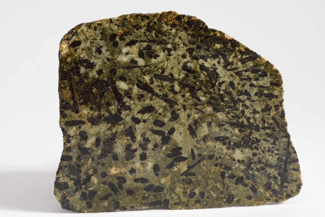 Scottish KAERSUTITE Crystals in LUGARITE Rock Mineral Example ...