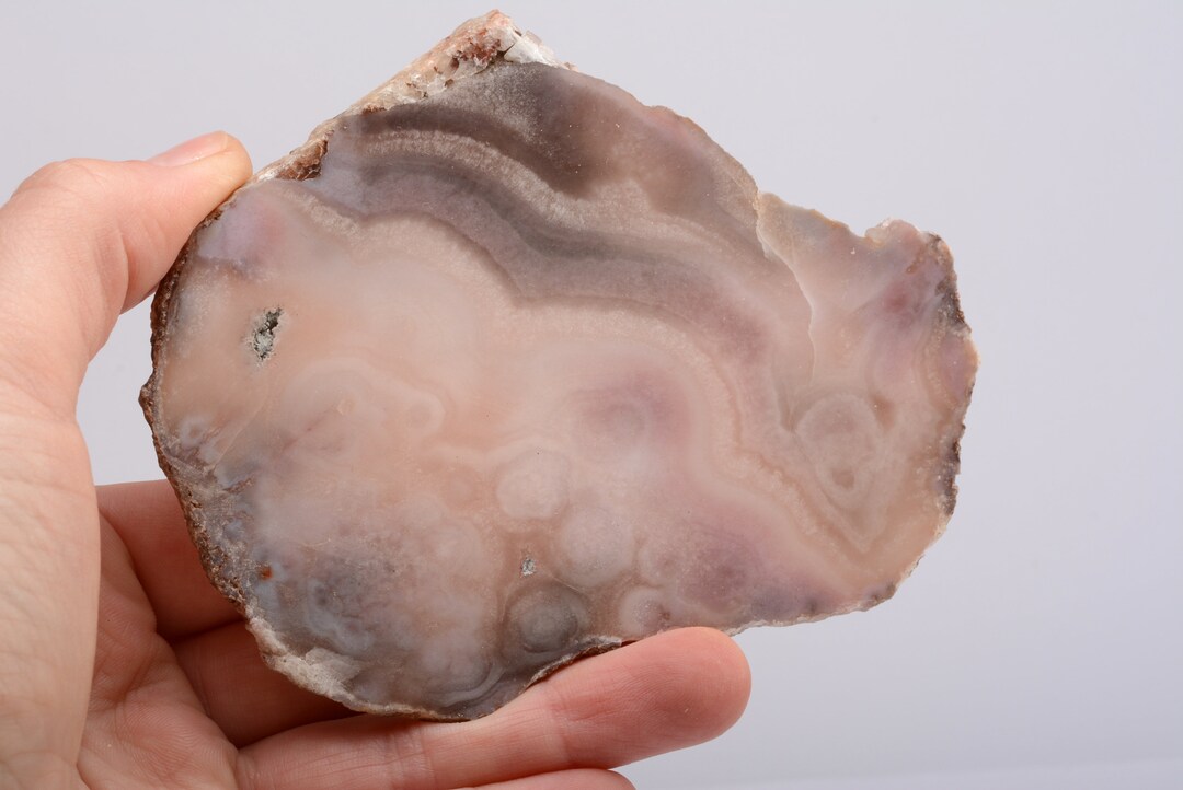 MENDIP DULCOTE AGATE Potato Stone Fluorescent Polished Slice Mineral ...