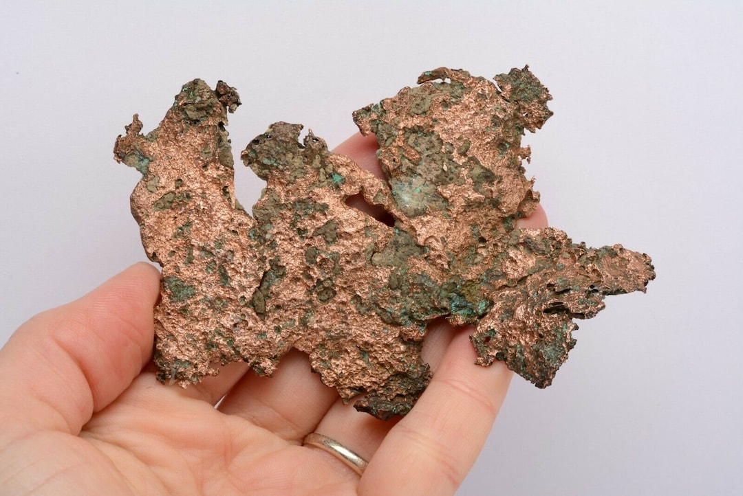 Large NATIVE COPPER USA Michigan With Chrysocolla Specimen - Etsy