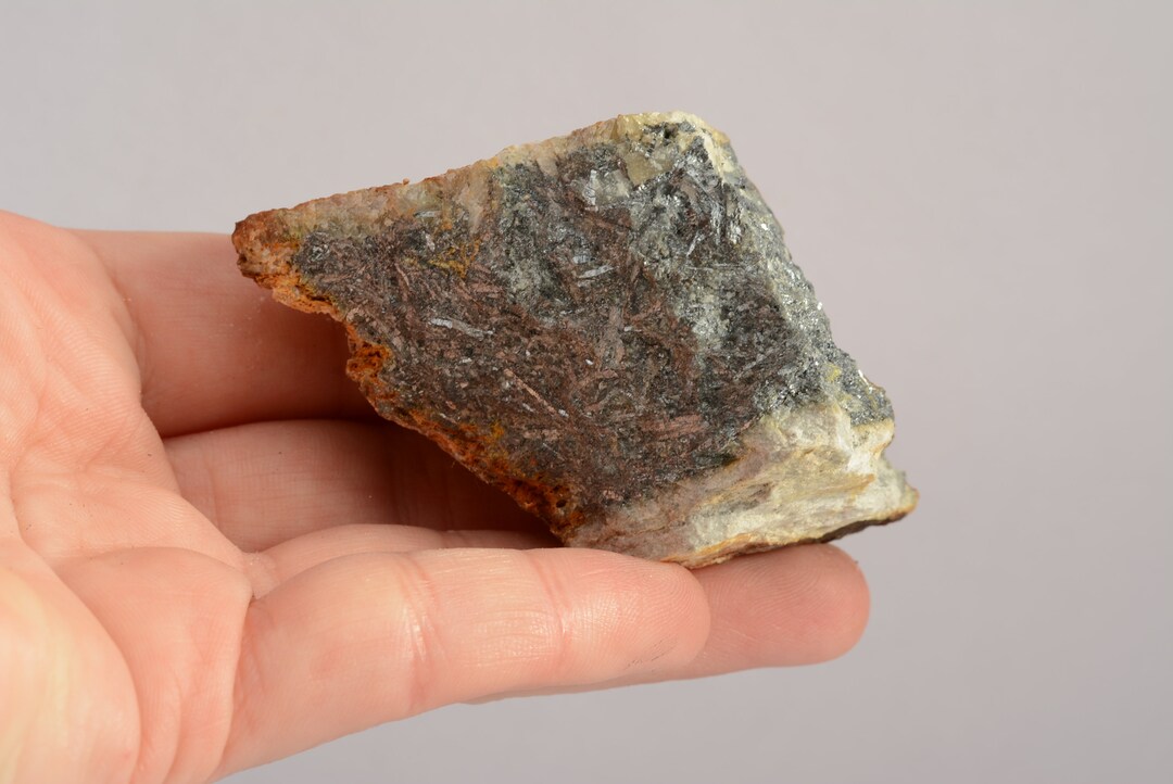 Scottish STIBNITE Antimonite Quartz Cervanite Stibiconite Crystal ...
