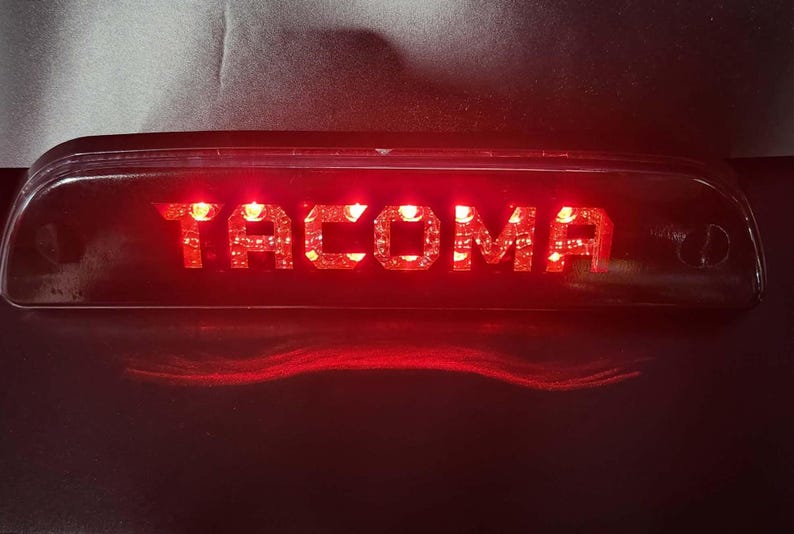 TOYOTA TACOMA 3rd Brake Light DECAL Custom Text Fits Models 1995-2015 ...