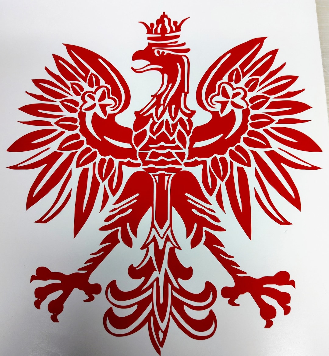 Polish Eagle Poland Bumper Sticker Decal Symbol Flag Coat of Arms 7" X ...
