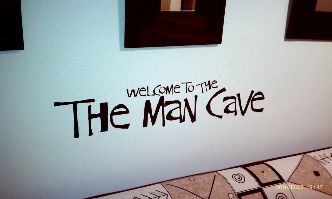 Wall Art the Man Cave Wall Decal, Sticker 23"long Perfect Basement Bar ...