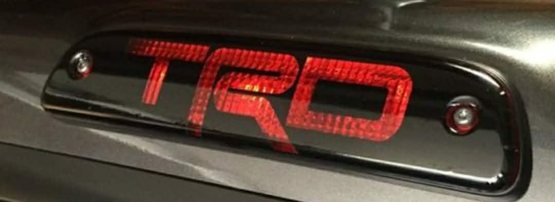 TOYOTA TACOMA 3rd Brake Light DECAL Custom Text Fits Models 1995-2015 ...