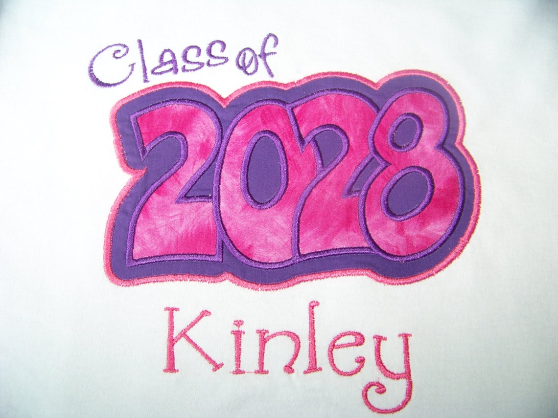 Graduation Year, "class of --" Shirt - Etsy
