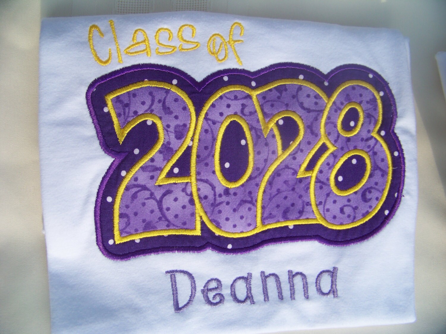 Graduation Year, "class of --" Shirt - Etsy