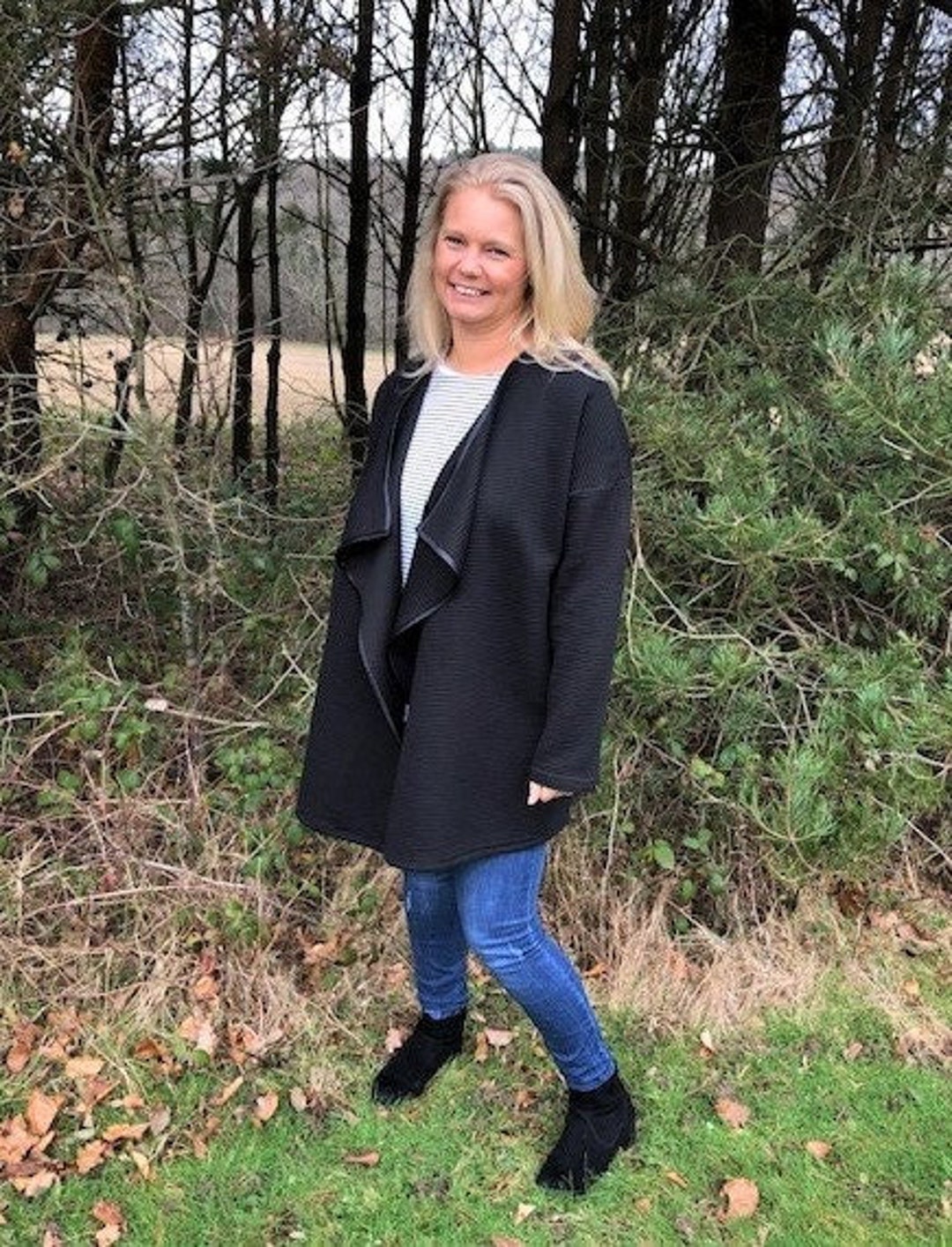 PDF DIGITAL DOWNLOAD Waterfall Cardigan Sewing Pattern Uk Sizes 10-28 ...