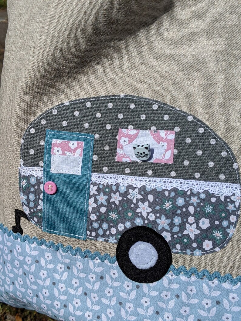 Caravan Applique Tote Bag SEWING PATTERN - Etsy UK