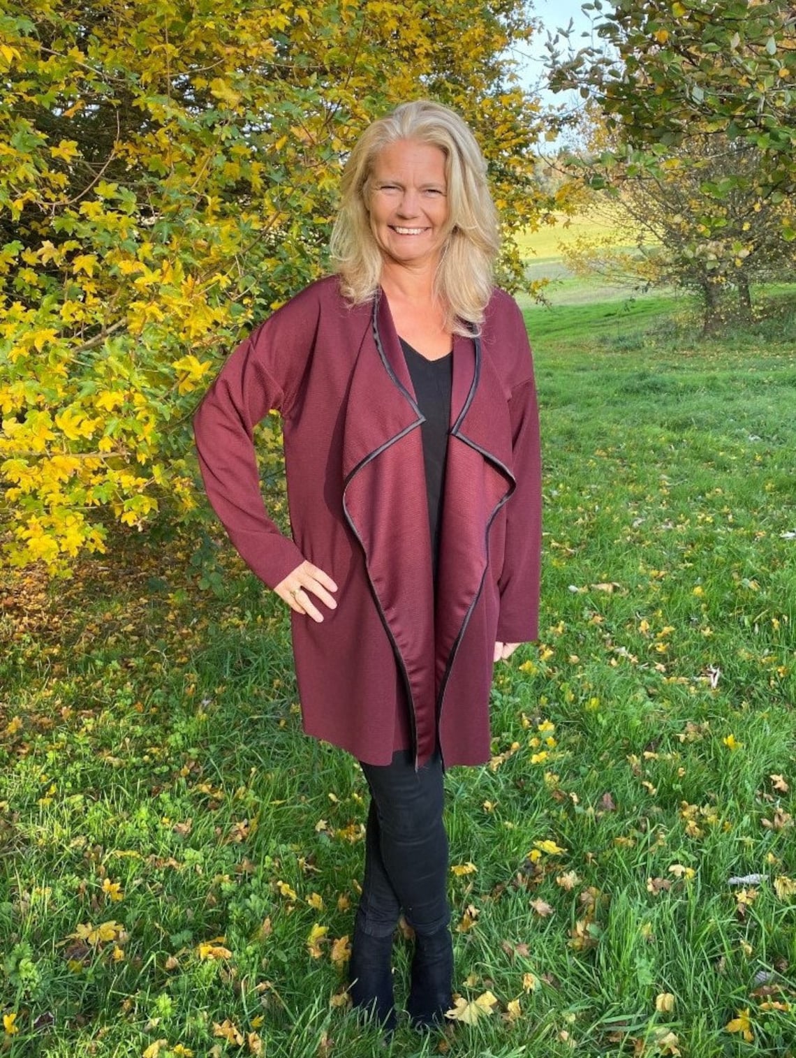 Waterfall Jacket SEWING PATTERN UK Sizes 10-28 | Etsy