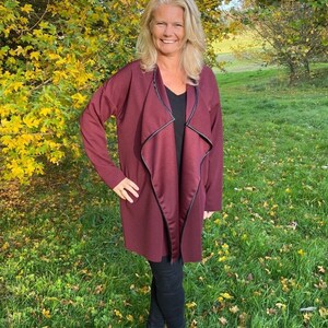 Waterfall Jacket SEWING PATTERN UK Sizes 10-28 - Etsy