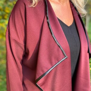 PDF DIGITAL DOWNLOAD Waterfall Cardigan Sewing Pattern- Uk Sizes 10-28 ...