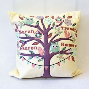 Family Tree Applique Cushion SEWING PATTERN | Etsy