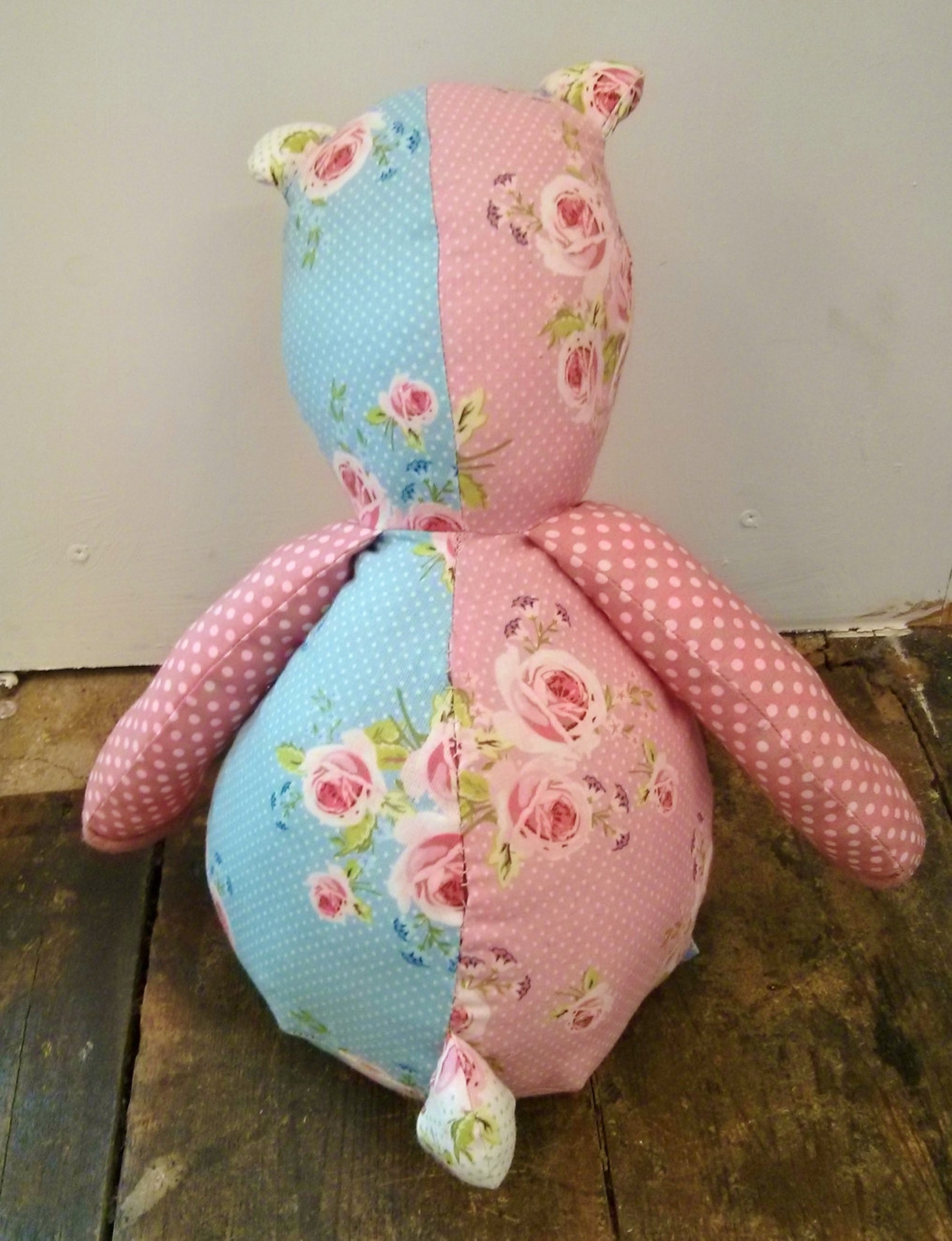 Teddy Bear SEWING PATTERN patchwork or in One Fabric - Etsy