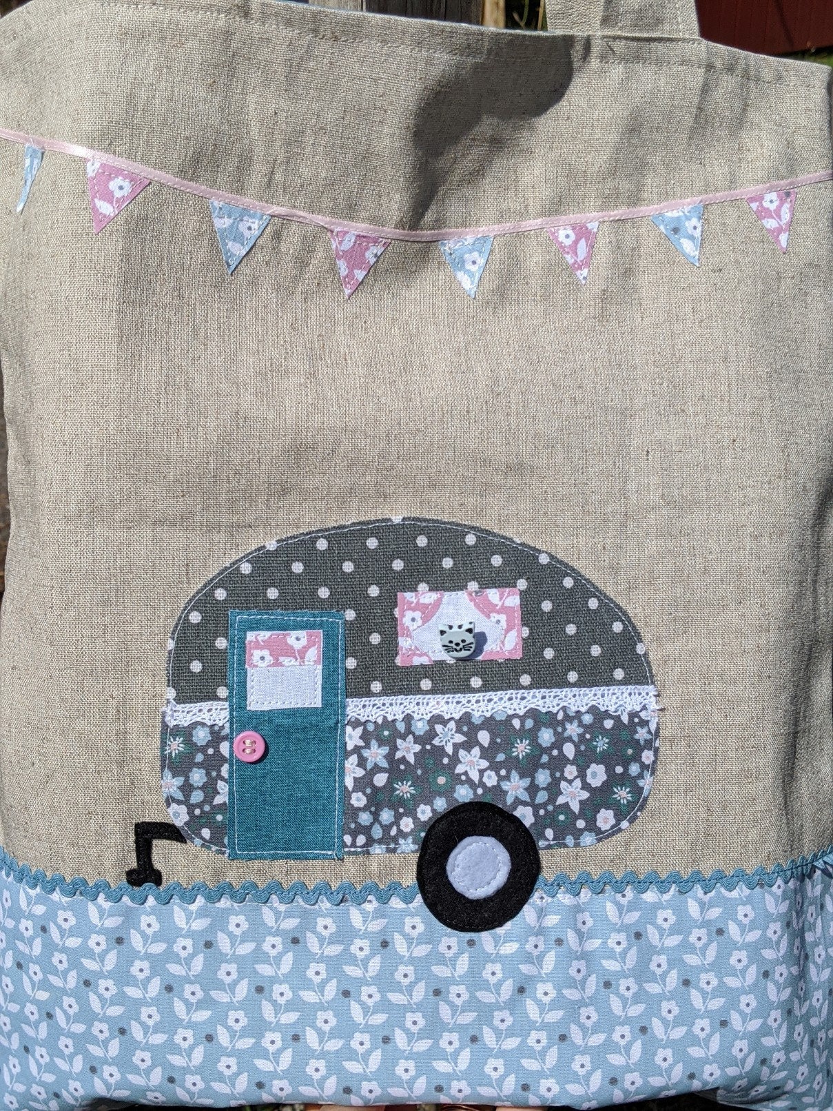 Caravan Applique Tote Bag SEWING PATTERN - Etsy UK