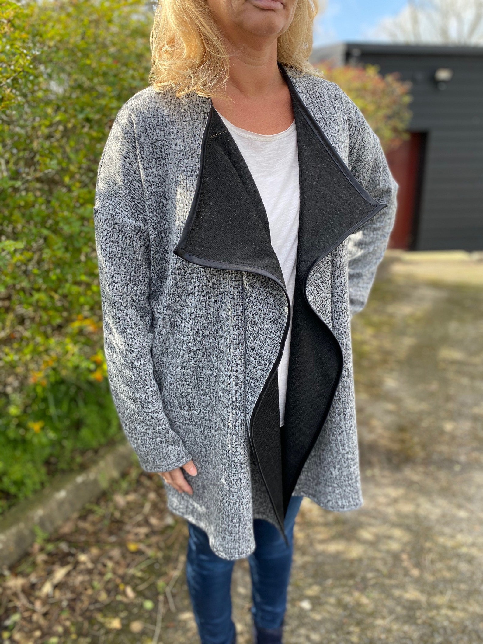 Waterfall Jacket SEWING PATTERN UK Sizes 10-28 | Etsy