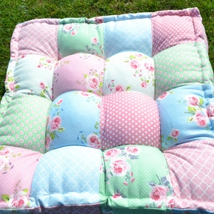 Square Patchwork Quilted Cushion SEWING PATTERN - Etsy UK