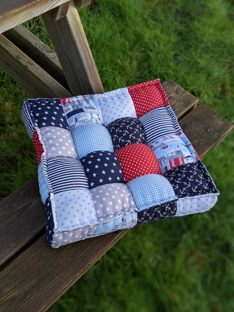 Square Patchwork Quilted Cushion SEWING PATTERN - Etsy UK