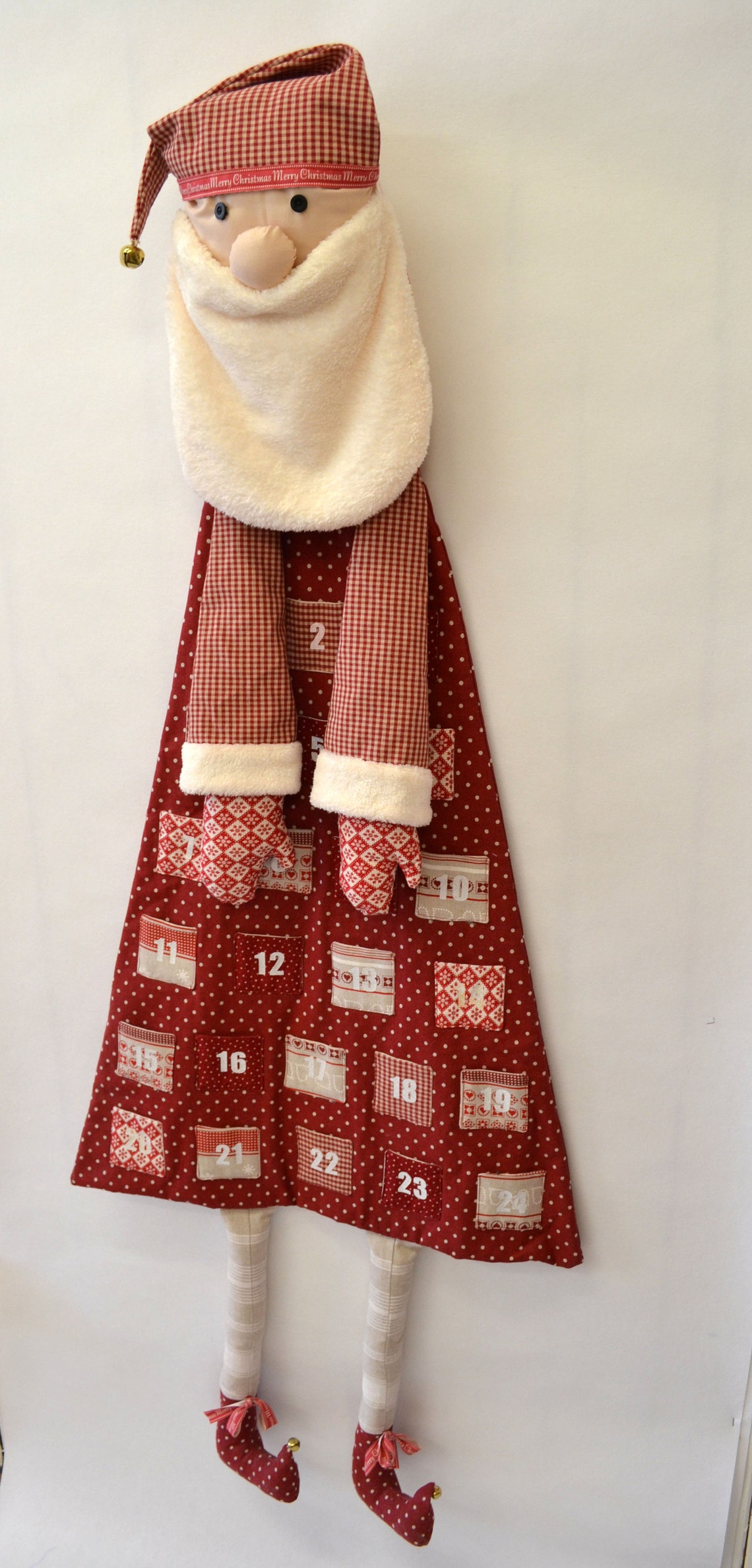 PDF DIGITAL DOWNLOAD Santa Advent Calendar Sewing Pattern - Etsy