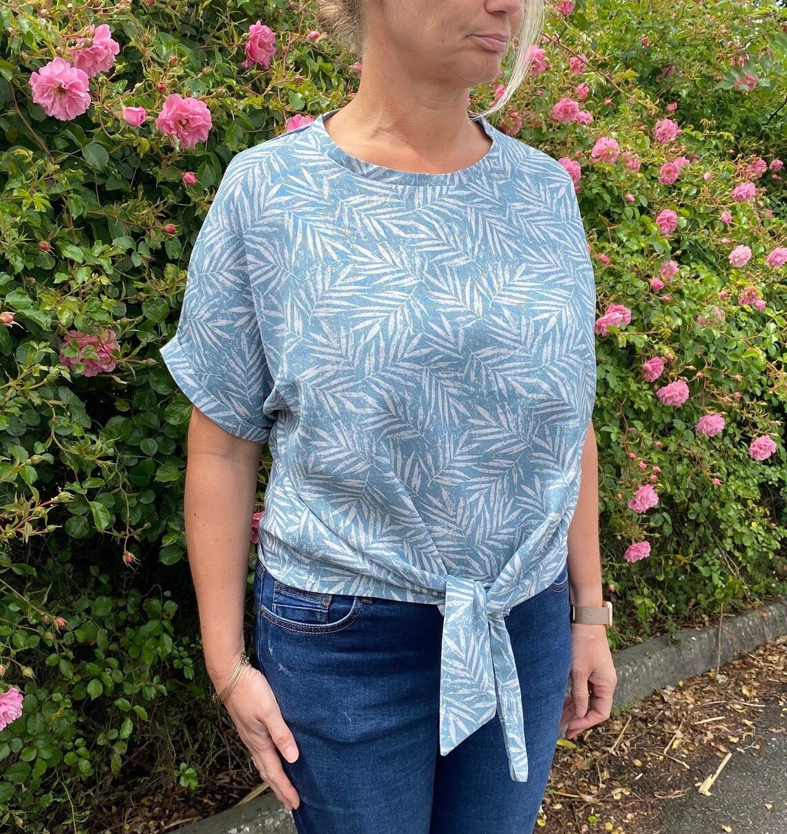 Sophia Tie Front Bow Top SEWING PATTERN UK Sizes 10-28 - Etsy