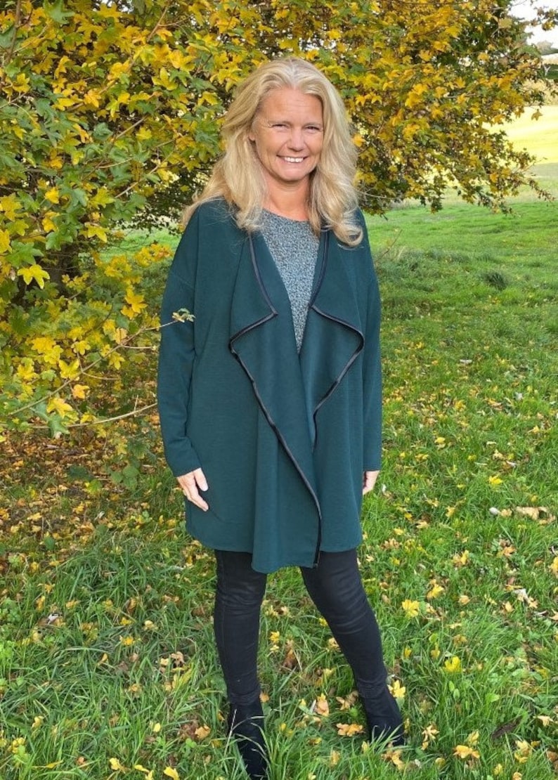 Waterfall Jacket SEWING PATTERN UK Sizes 10-28 | Etsy