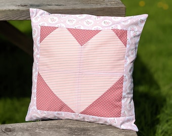 Ruffle Heart Cushion Sewing Pattern PDF Digital Download Throw Pillow ...