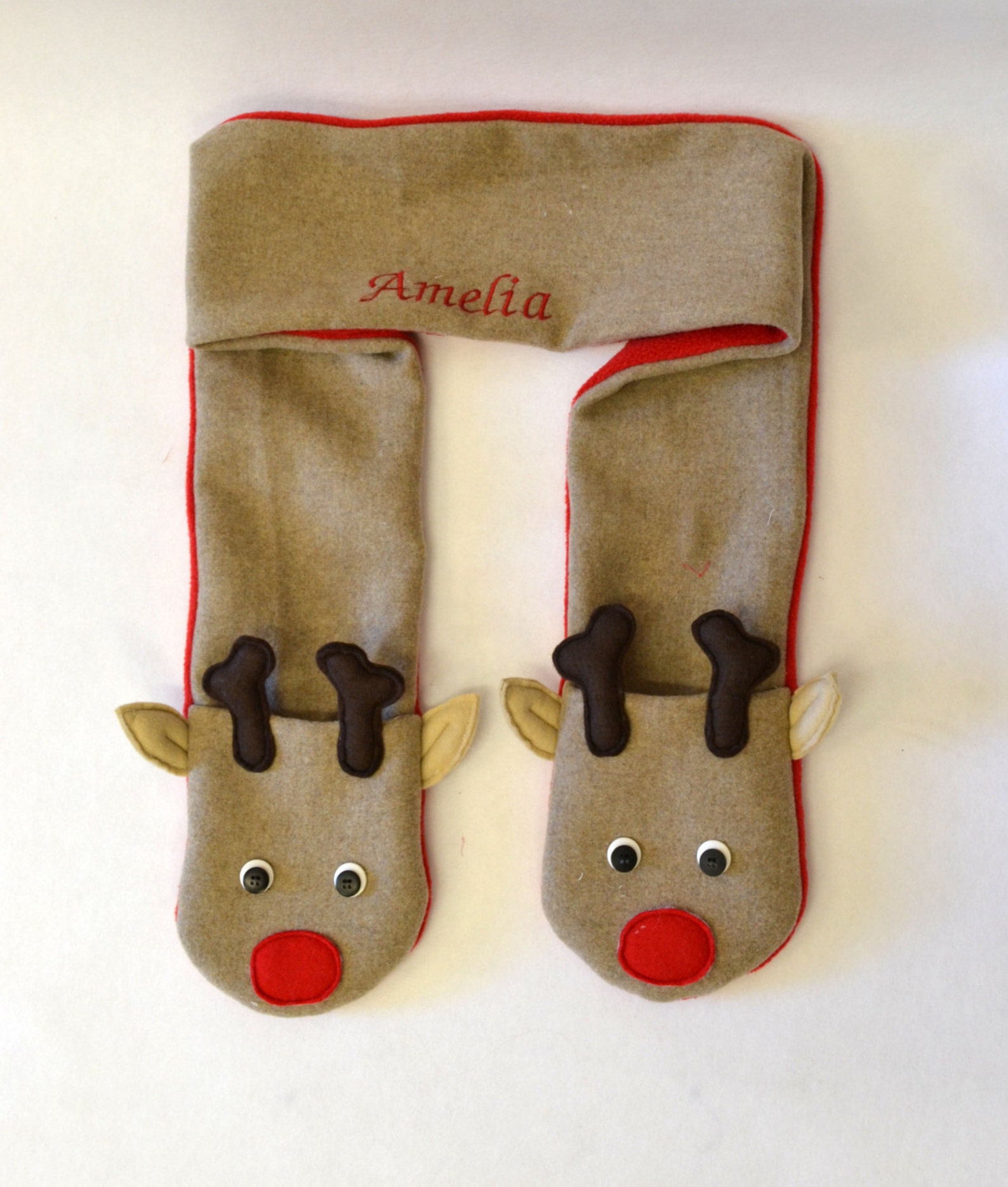 Scarf With Reindeer Mittens Christmas Scarf SEWING PATTERN - Etsy