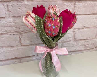 Tulip PDF Sewing Pattern, Fabric Flowers Video Tutorial, Tilda Tulip ...