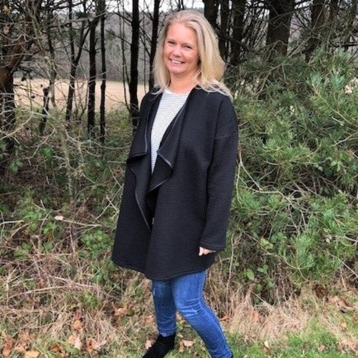 Waterfall Jacket SEWING PATTERN UK Sizes 10-28 | Etsy