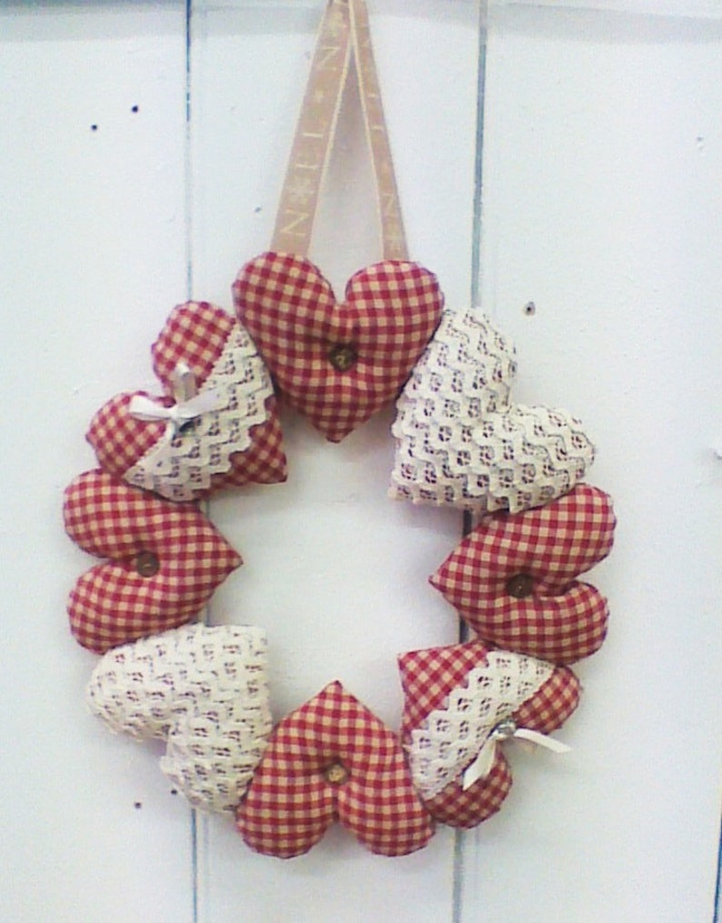 Hanging Heart Wreath SEWING PATTERN - Etsy UK