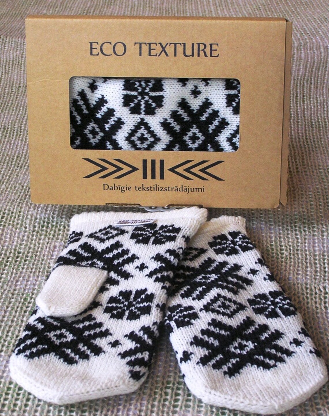 Hand Knitted Wool Mittens.warm Mittens.double Mittens.mittens - Etsy