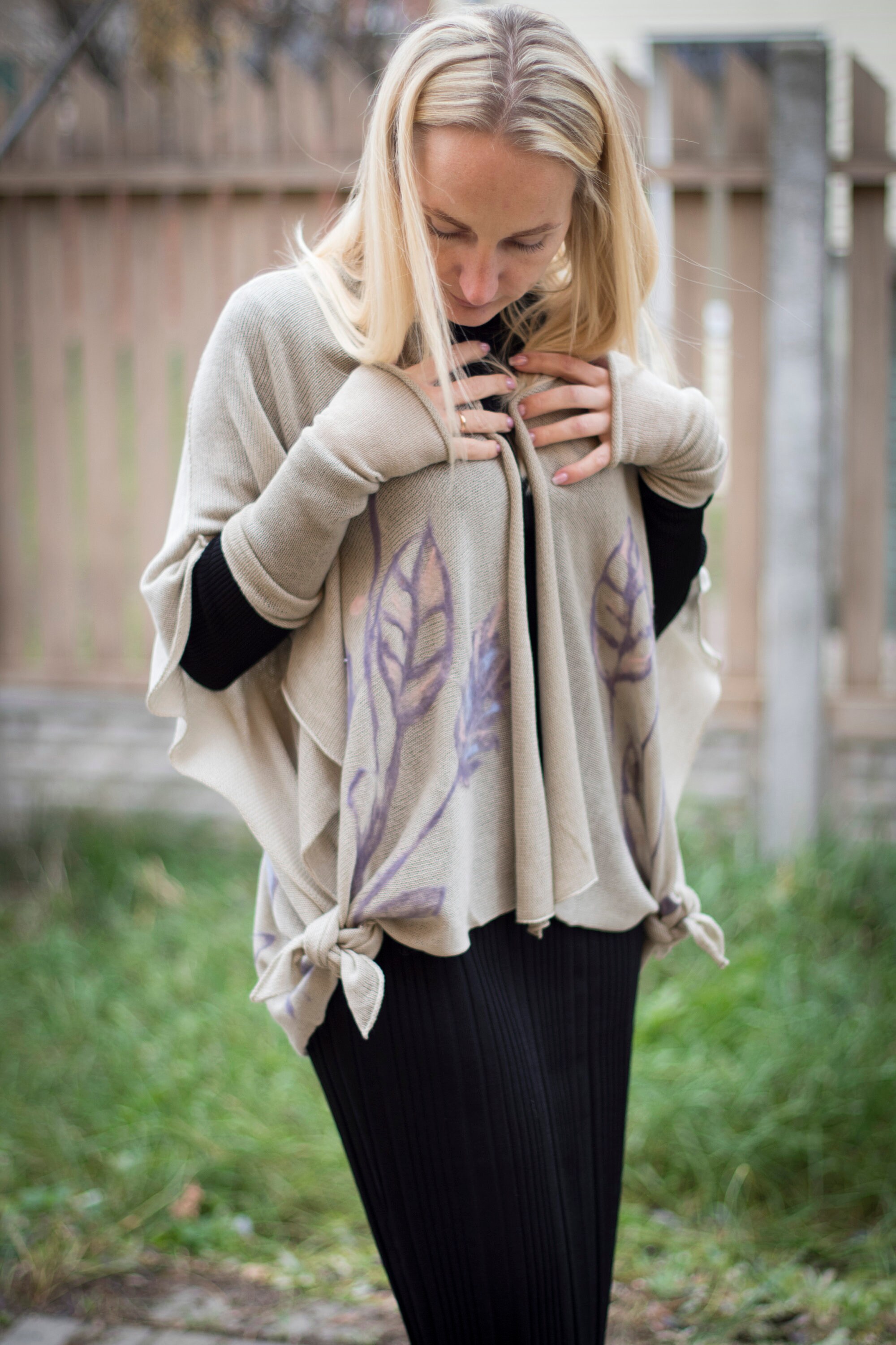 Open Front Poncho Oversize Wool Cotton Capes Knitted Coat - Etsy