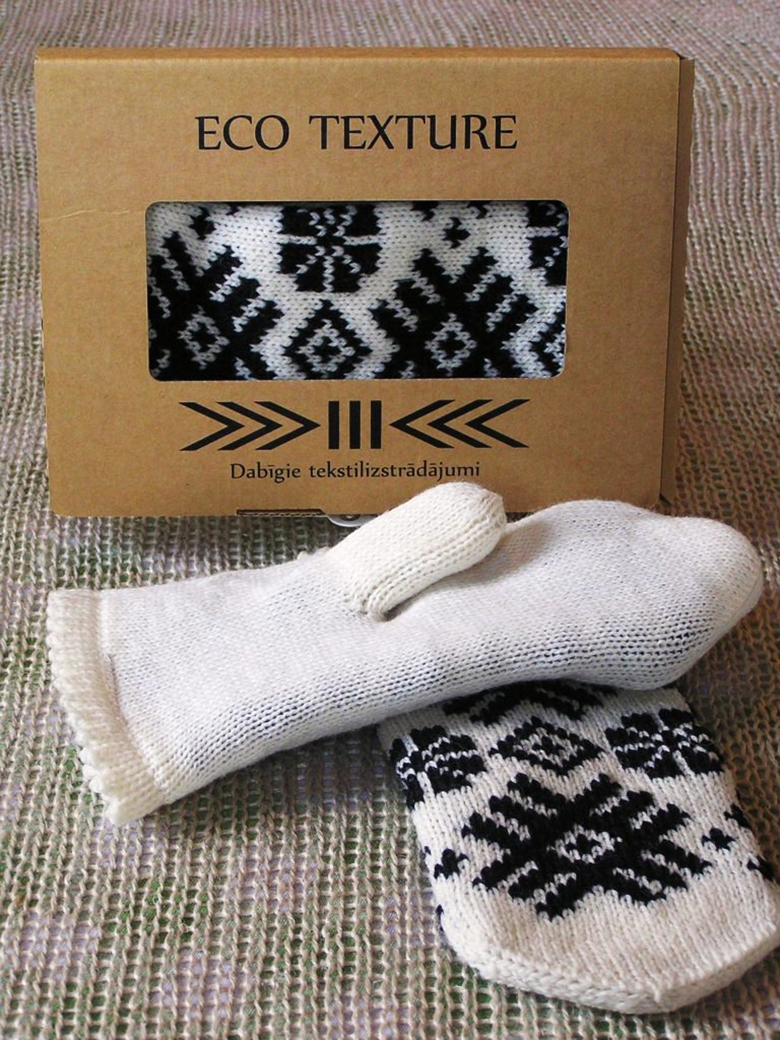 Hand Knitted Wool Mittens.warm Mittens.double Mittens.mittens - Etsy