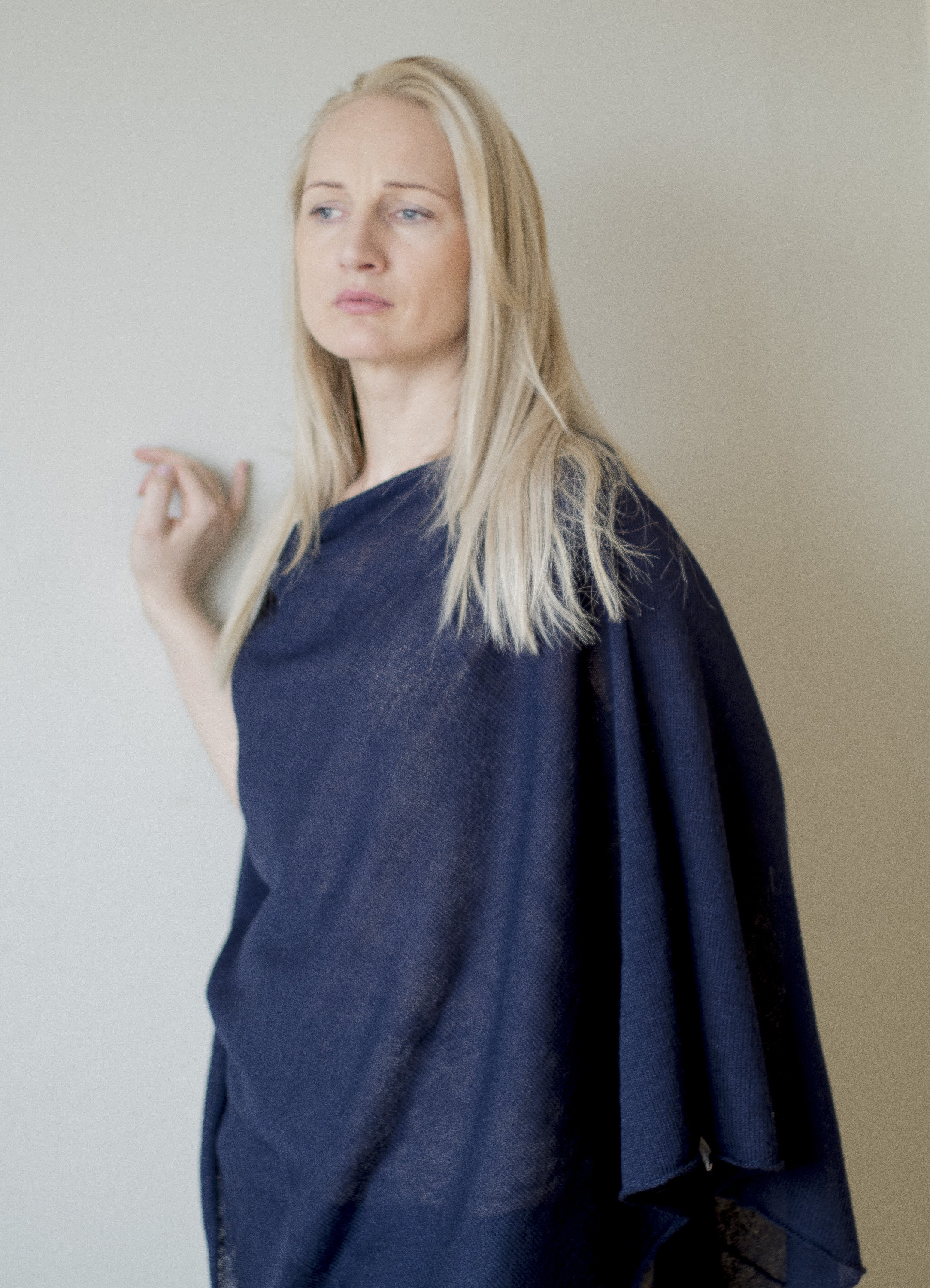 Wool Poncho, Navy Blue Poncho, Navy Blue Coat, Women's Coat, Women's ...