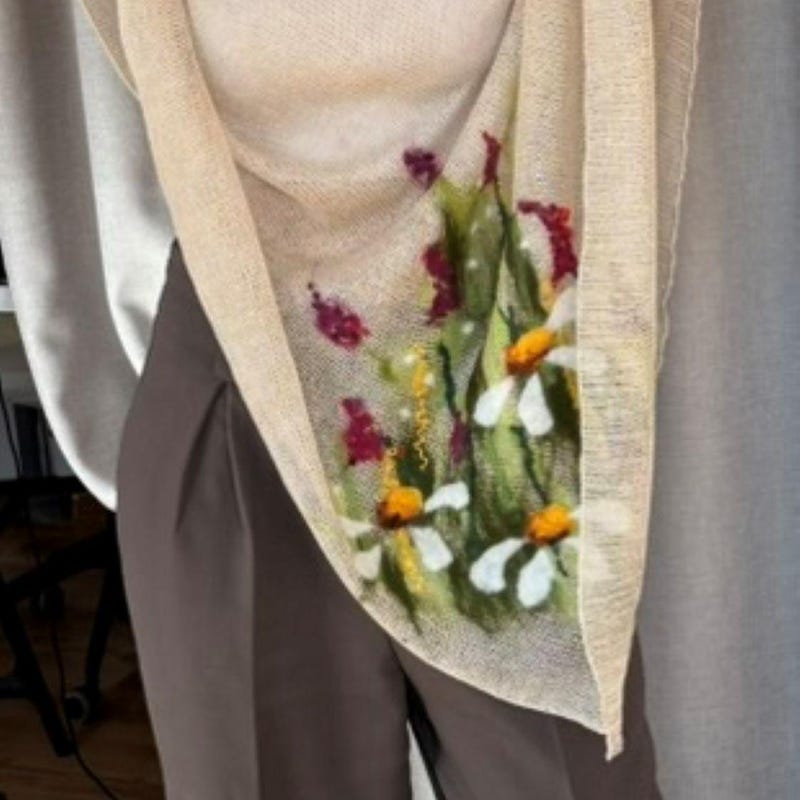 Linen Knit Pancho - Etsy