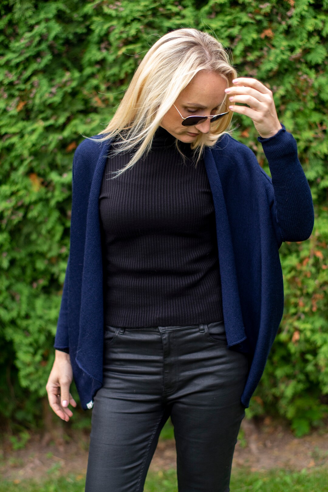 Navy Wool Cardigan, Navy Sweater, Knit Sweater, Bridal Cardigan, , Navy ...