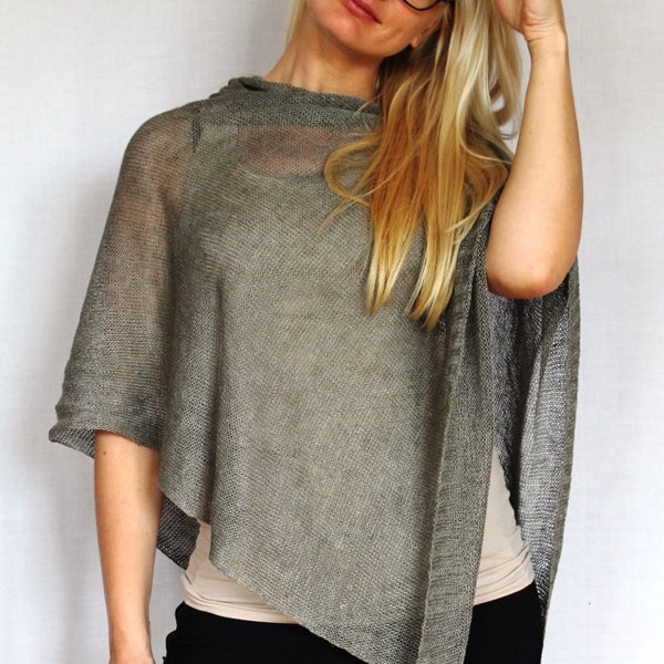 Cable Knit Poncho - Etsy