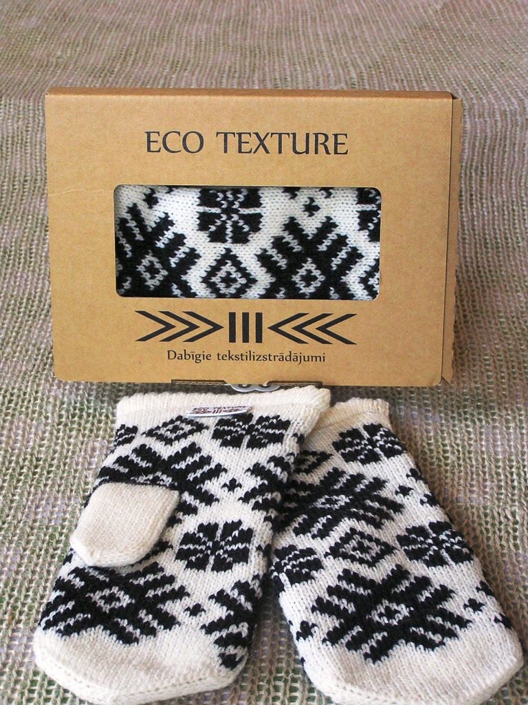 Hand Knitted Wool Mittens.warm Mittens.double Mittens.mittens - Etsy