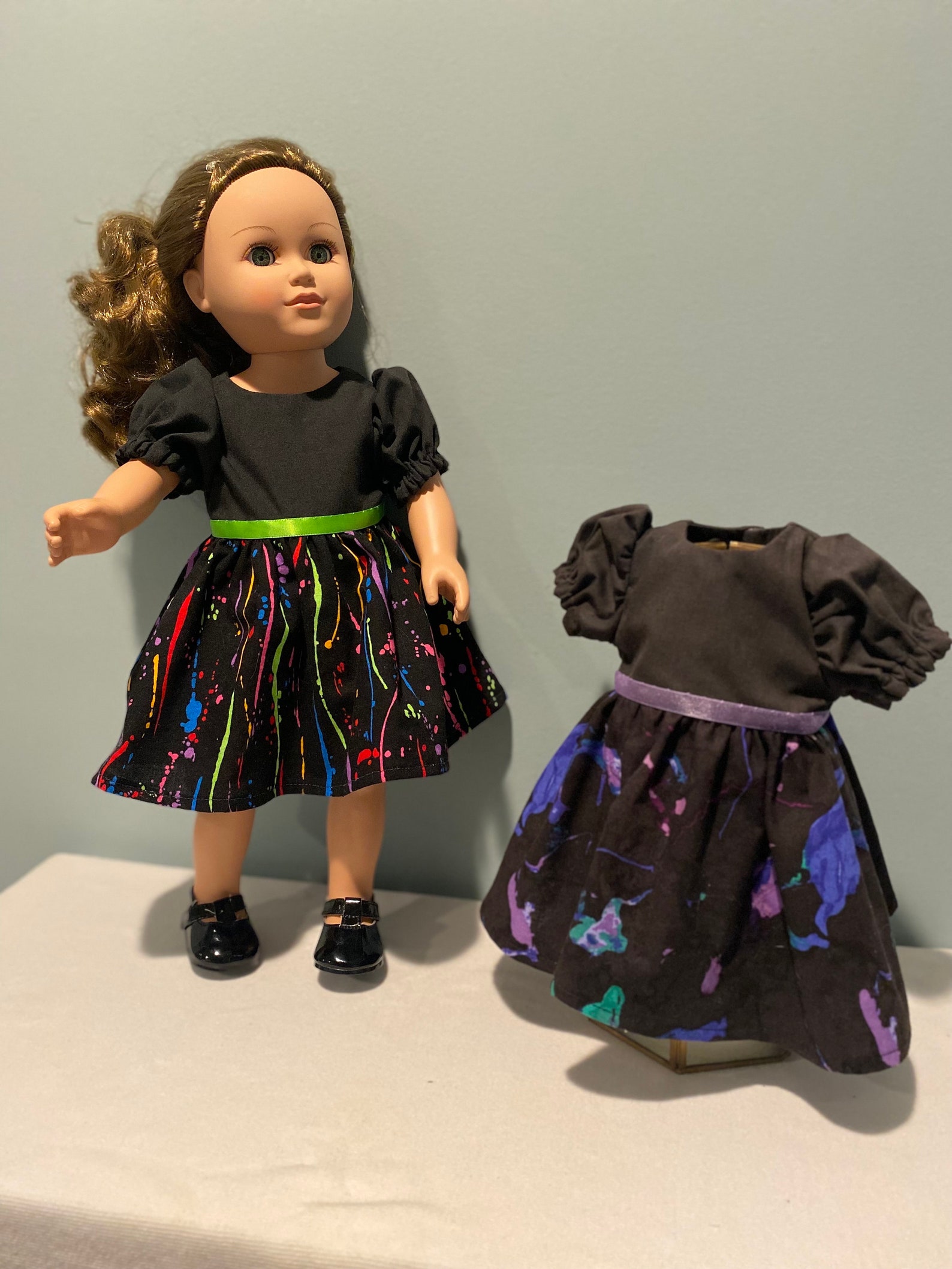 Spring Doll Dressed Pick One Yellow Dot or Pastel Plaid - Etsy