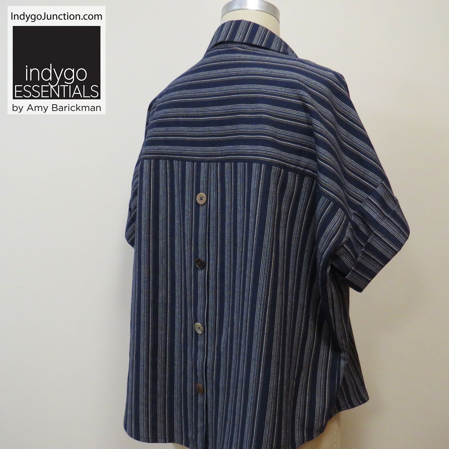Indygo Essentials by Amy Barickman Button Back Shirt pattern Kits & How ...