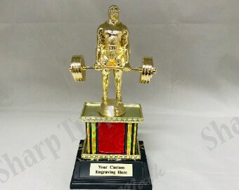 Bodybuilder Trophy | Etsy
