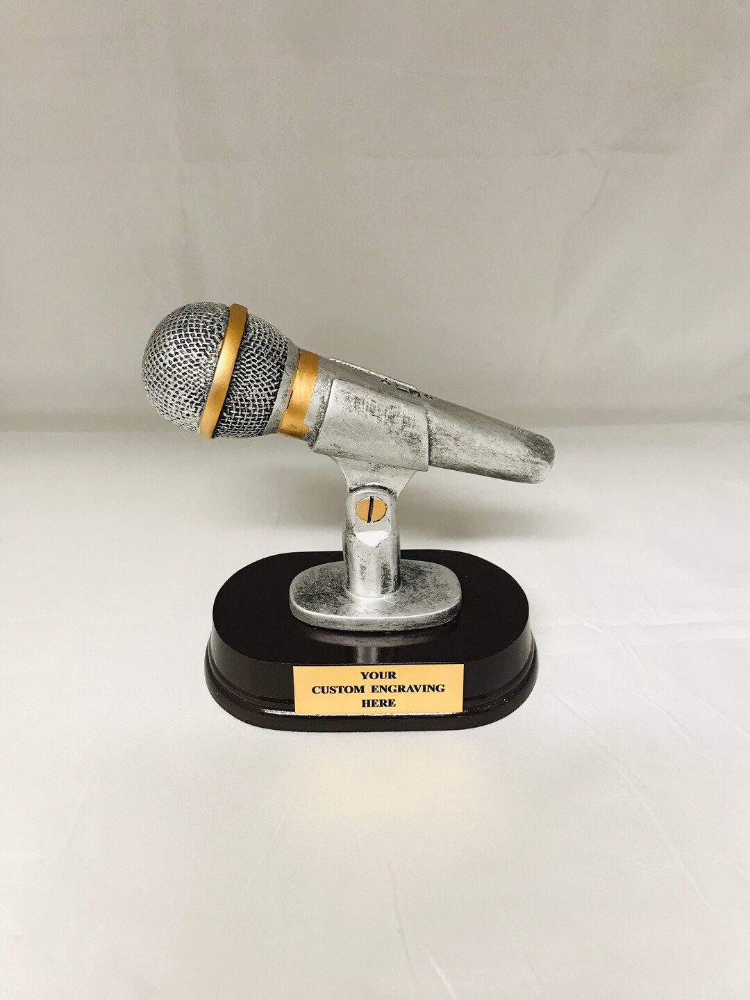 Microphone Music Trophy/award - Etsy
